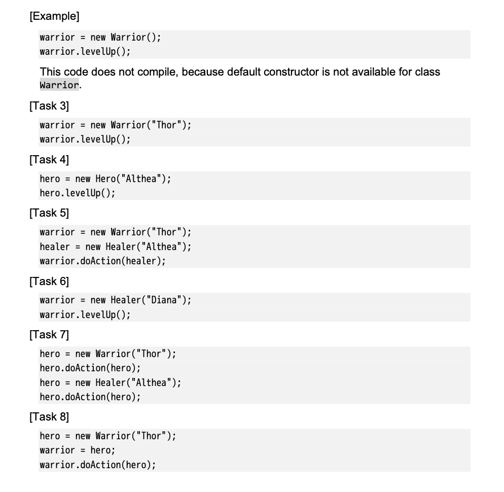 Solved 3. Polymorphism and Dynamic Binding (12 points) | Chegg.com