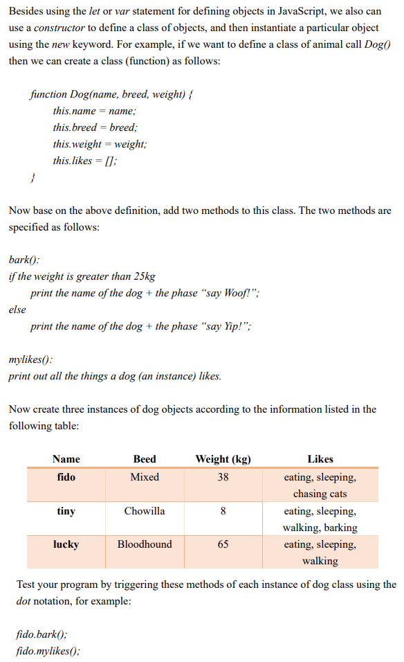 Solved Besides using the let or var statement for defining | Chegg.com