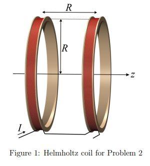Solved 2. A Helmholtz coil (Figure 1) comprises two | Chegg.com