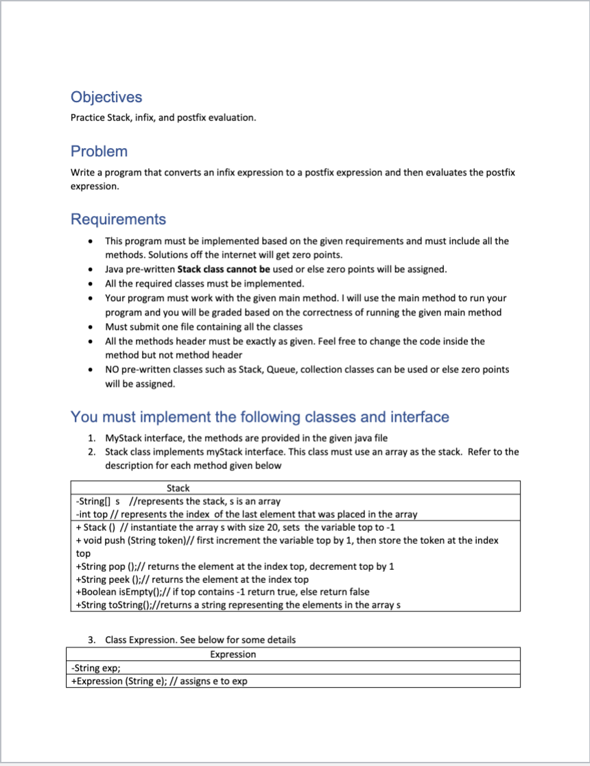 Solved Requirements - This program must be implemented based | Chegg.com