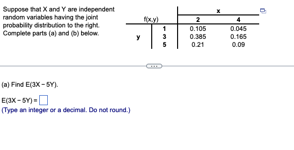 Solved Suppose that X and Y are independent random variables | Chegg.com