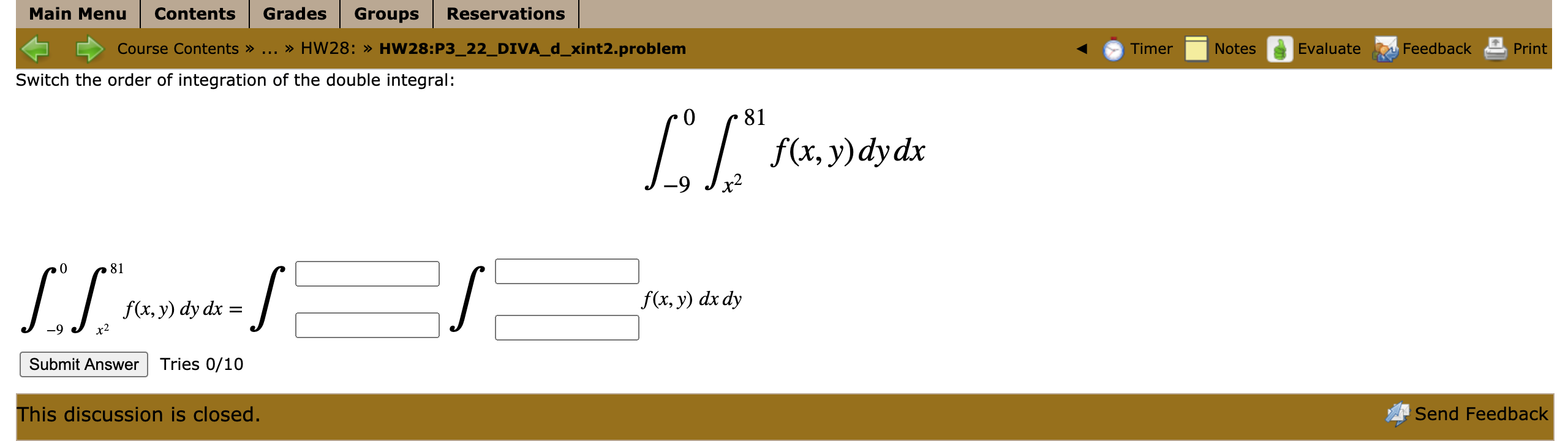 Solved Main Menu Contents Grades Groups Reservations Timer | Chegg.com