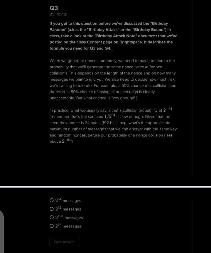 Solved Step by step solution is required by using birthday | Chegg.com