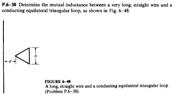 Solved P.6-38 Determine the mutual inductance between a very | Chegg.com