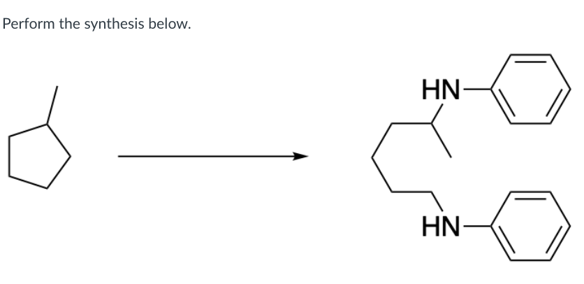 Solved Perform the synthesis below. | Chegg.com