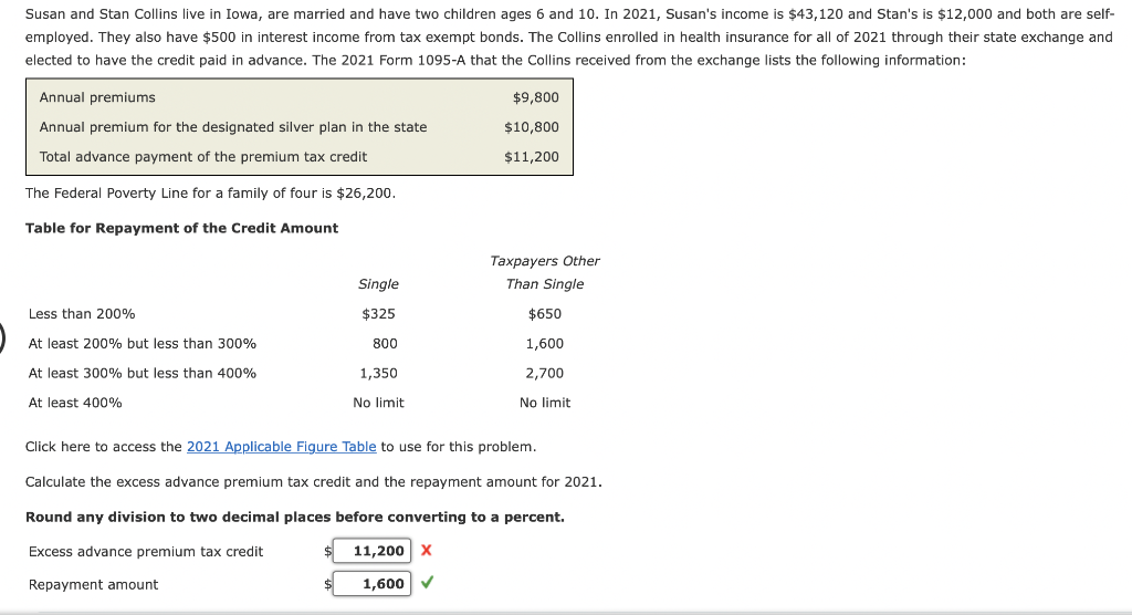 Solved Susan and Stan Collins live in Iowa, are married and | Chegg.com