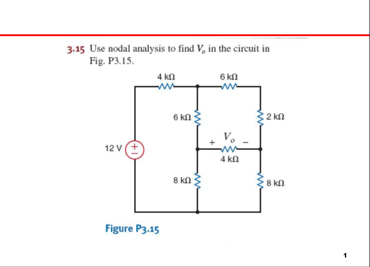 Solved 3.47 Use mesh analysis to find V0 in the | Chegg.com