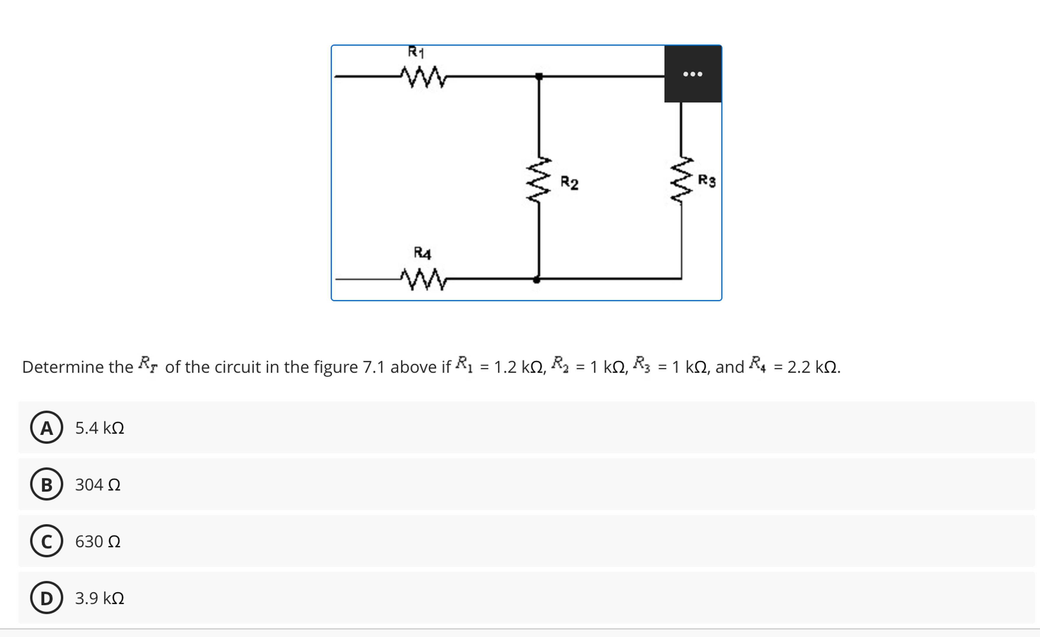 Solved Determine the RT ﻿of the circuit in the figure 7.1 | Chegg.com