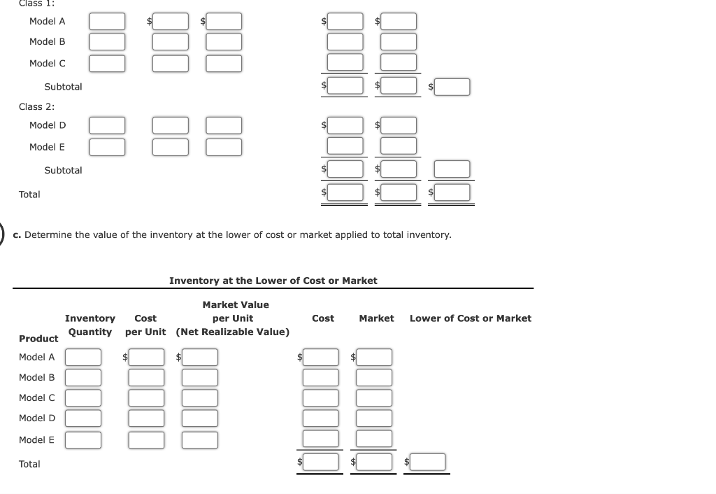 Solved b. Determine the value of the inventory at the lower | Chegg.com