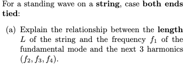 Solved Part B: asks the same question but for a Wave on a | Chegg.com