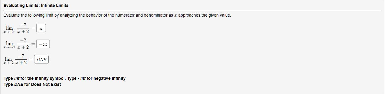 Solved Evaluating Limits: Infinite LimitsEvaluate the | Chegg.com