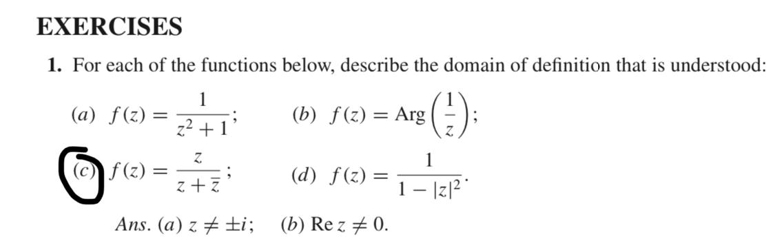 Solved 1. For each of the functions below, describe the | Chegg.com