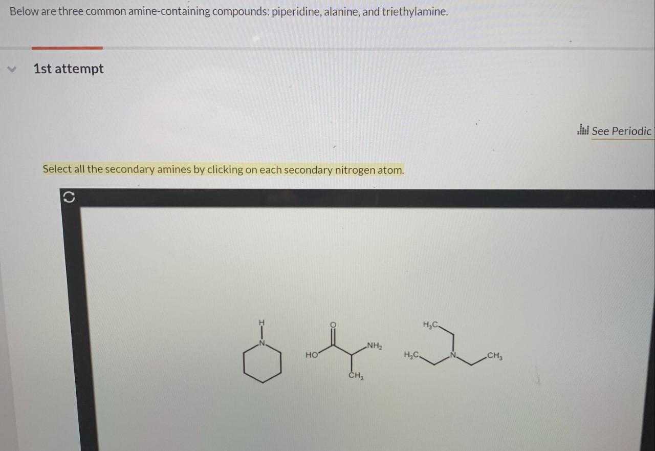 Solved Below are three common amine-containing compounds: | Chegg.com