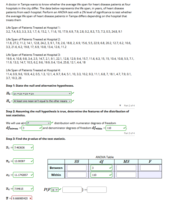 Solved A doctor in Tampa wants to know whether the average | Chegg.com