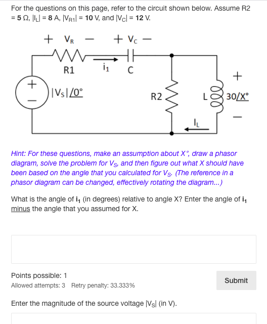 Solved For the questions on this page, refer to the circuit | Chegg.com