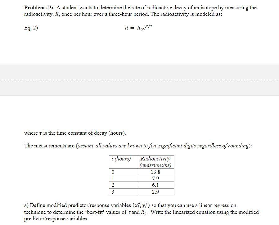 Solved Please do the question and explain how you linearized | Chegg.com