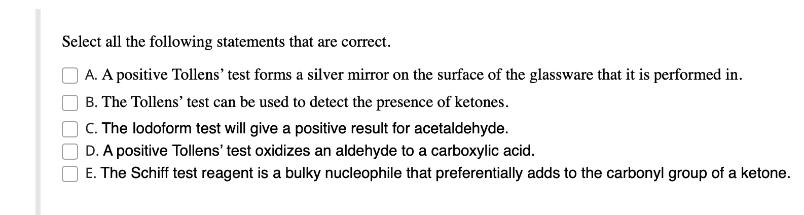 Solved Select all the following statements that are correct. | Chegg.com