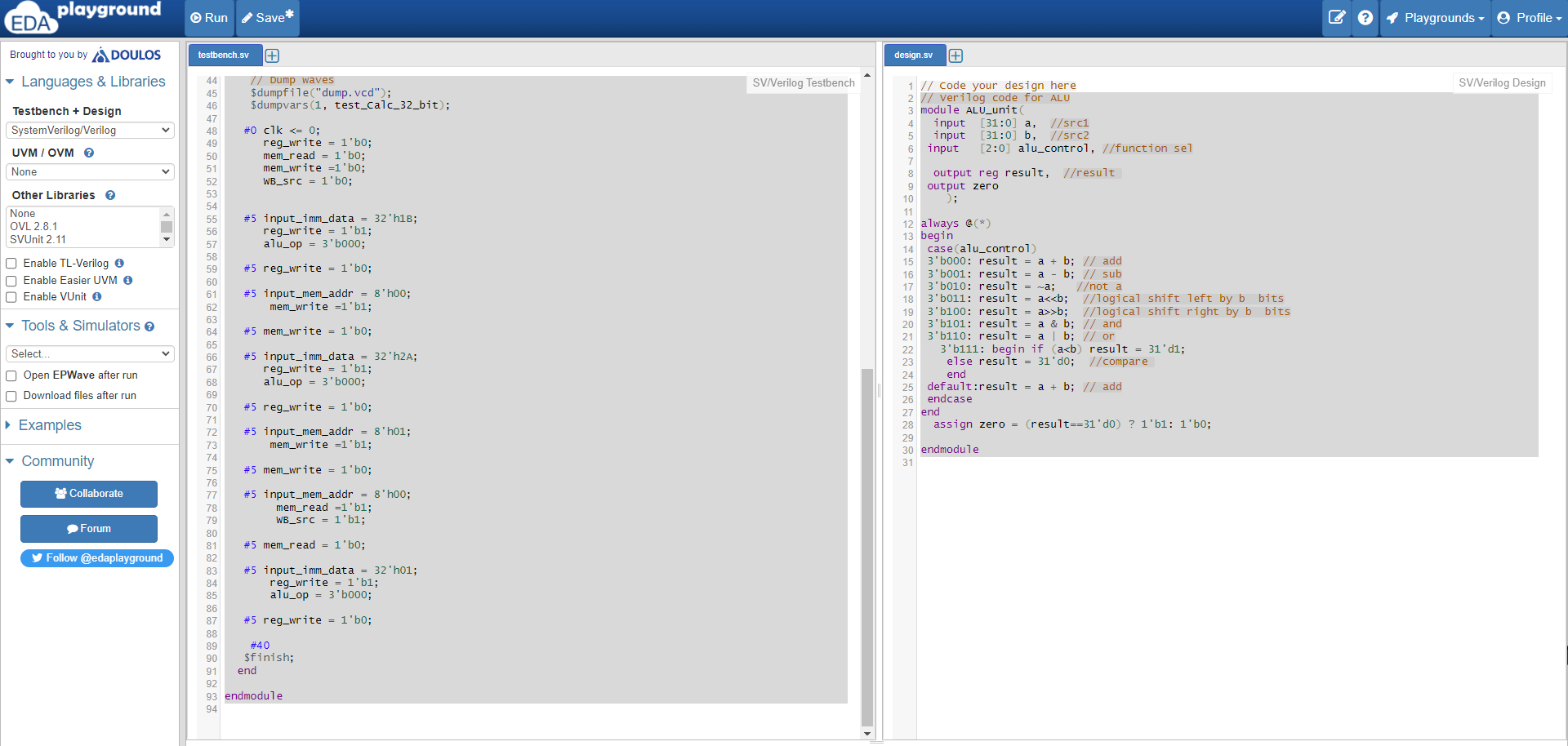 Solved Need help with this Use EDA Playground Please show | Chegg.com