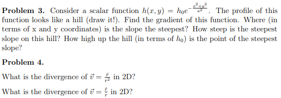 Solved Problem 3. Consider a scalar function | Chegg.com