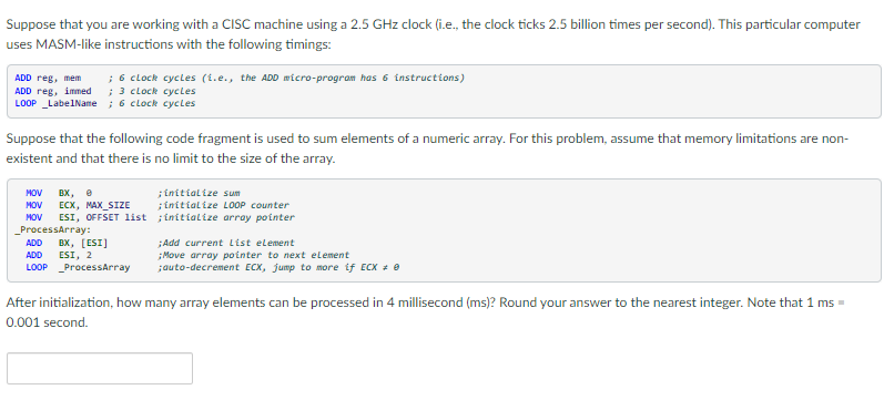 Solved Suppose that you are working with a CISC machine | Chegg.com
