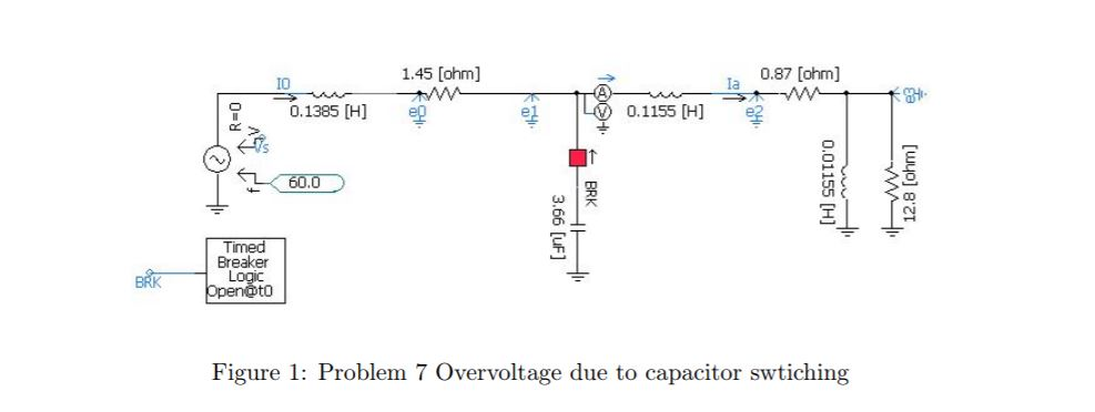 Solved 7. In PSCAD or Matlab/Simscape, create an event to | Chegg.com