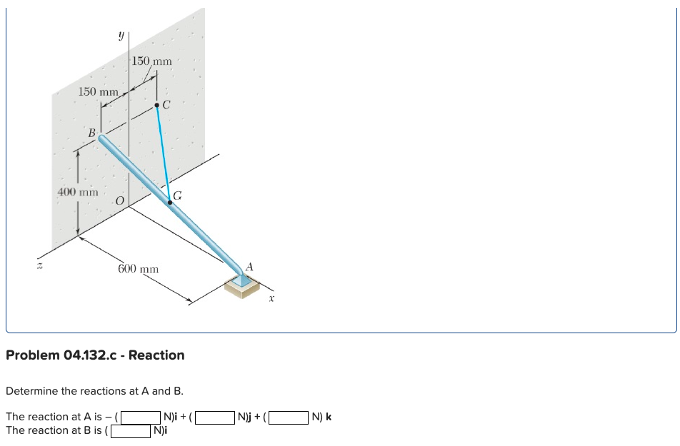 Solved Required information Problem 04.132 - Uniform rod | Chegg.com