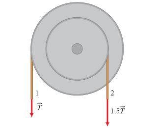 Solved The solid pulley in (Figure 1) consists of a two-part | Chegg.com