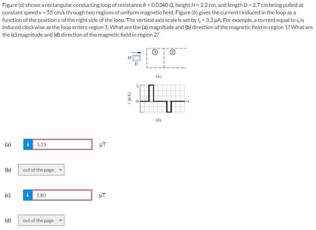 Solved Figure (a) shows a rectangular conducting loop of | Chegg.com