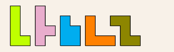 Solved Consider the tiling puzzle of assembling the 5 pieces | Chegg.com