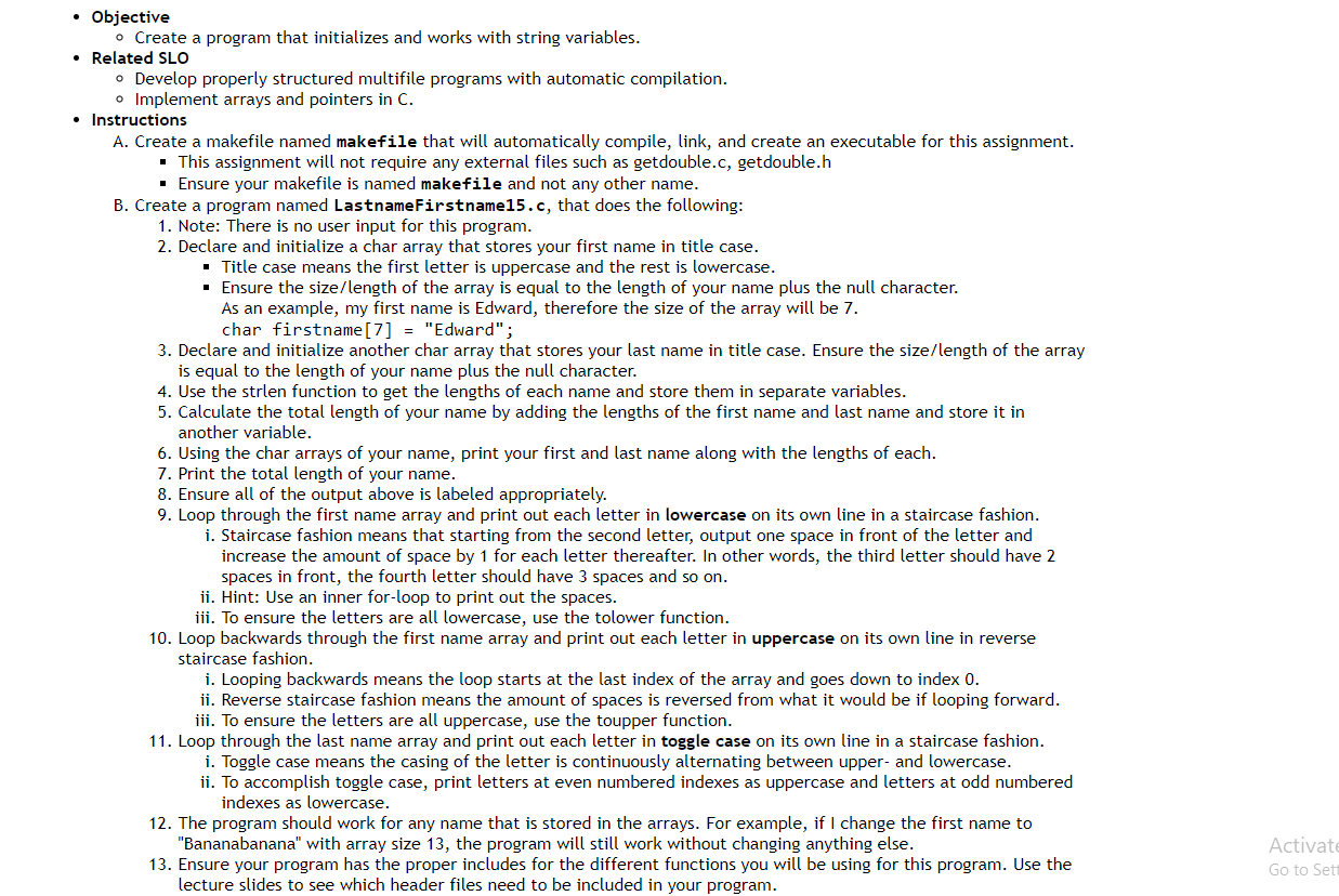 Solved - Create a program that initializes and works with | Chegg.com