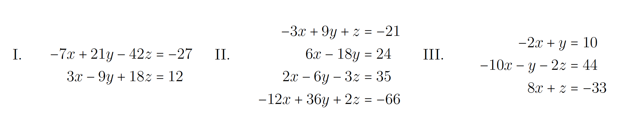Solved 1. For each of the two consistent systems from | Chegg.com