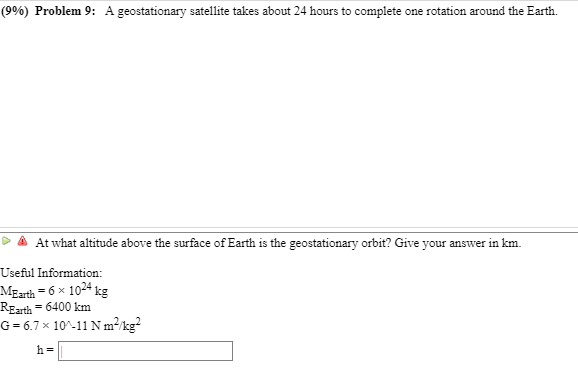 Solved (996) Problem 9: A geostationary satellite takes | Chegg.com Solved (996) Problem 9: A geostationary satellite takes | Chegg.com