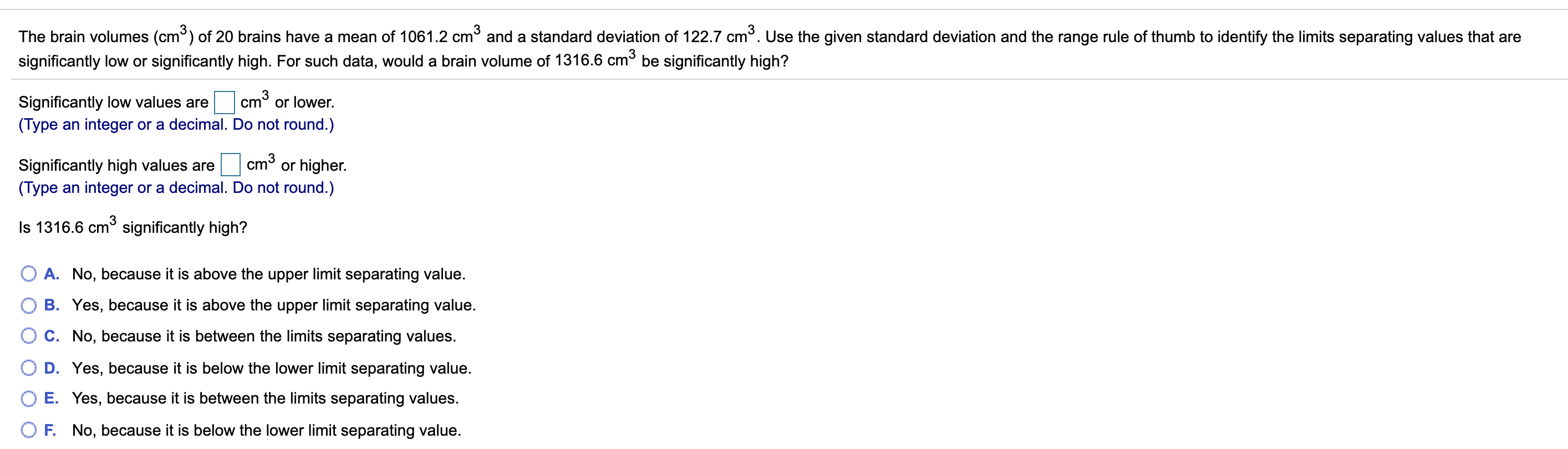 solved-the-brain-volumes-cm3-of-20-brains-have-a-mean-of-chegg