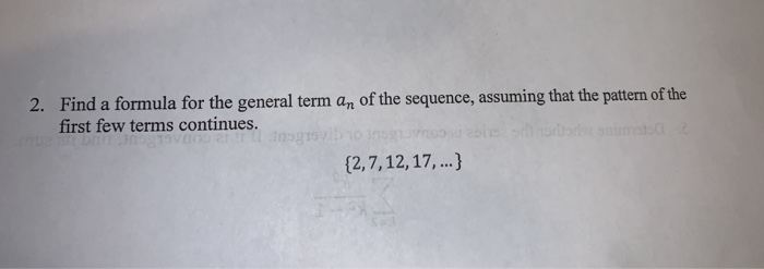 Solved Find a formula for the general term an of the | Chegg.com