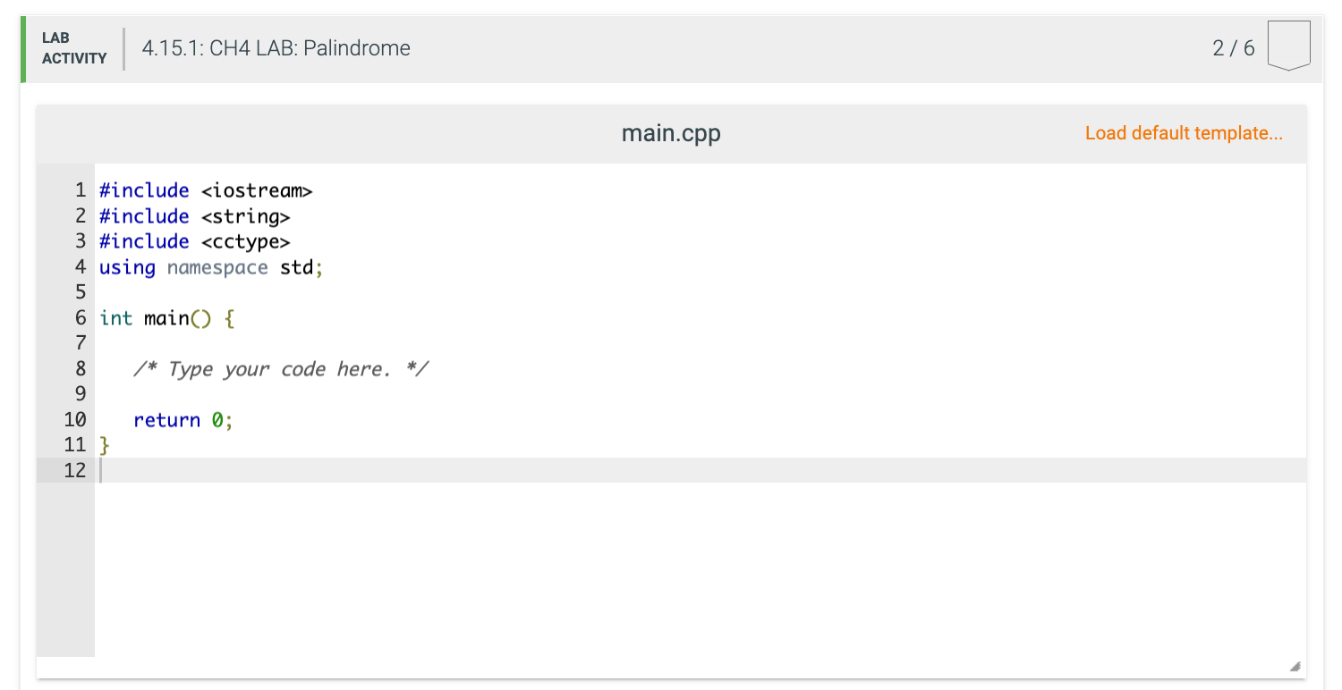 Solved ***C++ PLEASE!*** A palindrome is a word or a phrase | Chegg.com