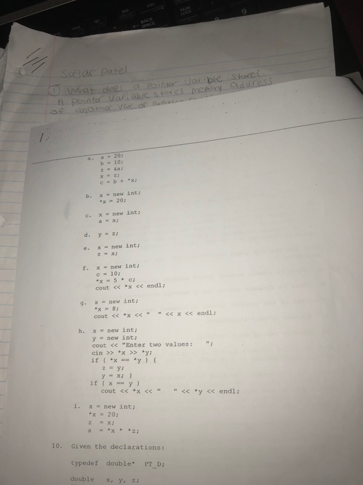 Solved Hi I need help with this questions. Please answer all | Chegg.com