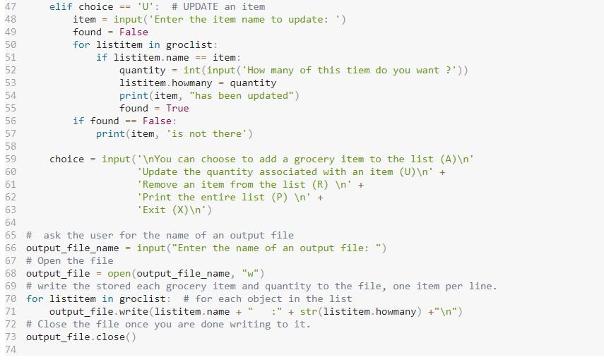 Solved Please explain in Python! The program reading in a | Chegg.com