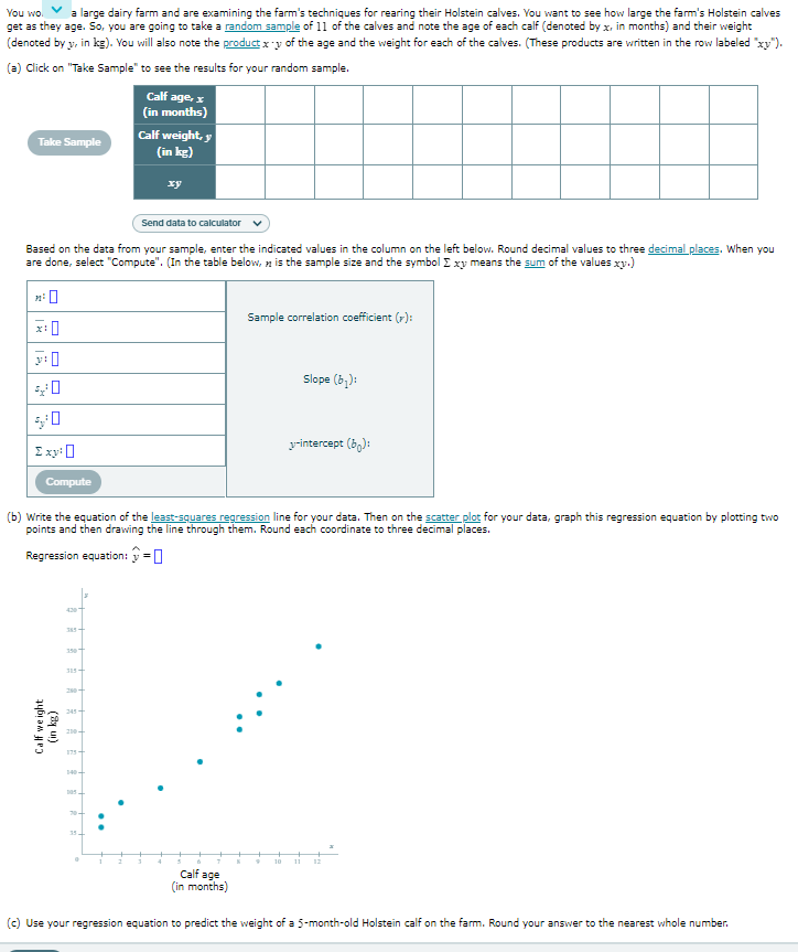 C -Use your regression equation to predict the weight | Chegg.com