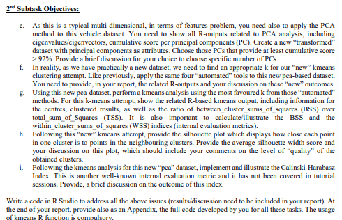 Solved Coursework Description Partitioning Clustering Part | Chegg.com