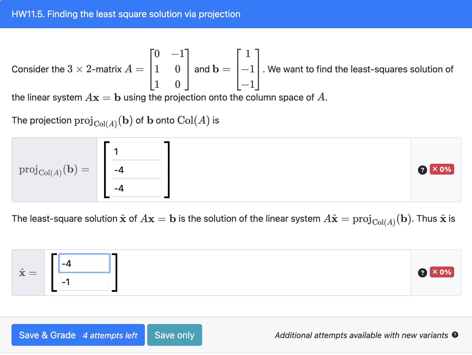 Solved Consider the 3×2-matrix A=⎣⎡011−100⎦⎤ and | Chegg.com