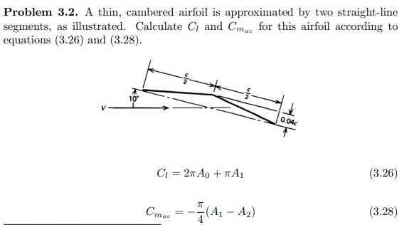 Problem 3.3. The airfoil of problem 3.2 can be | Chegg.com Problem 3.3. The airfoil of problem 3.2 can be | Chegg.com