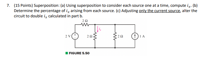 Solved 7. (15 Points) Superposition: (a) Using superposition | Chegg.com