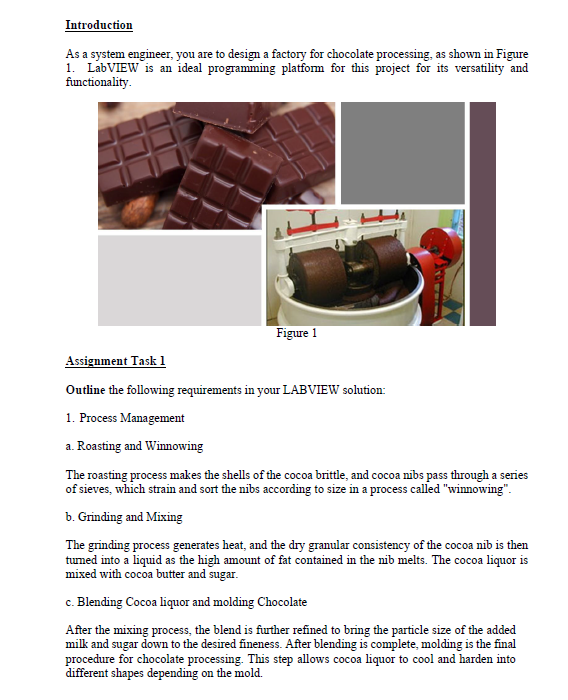 Solved Introduction As a system engineer, you are to design | Chegg.com