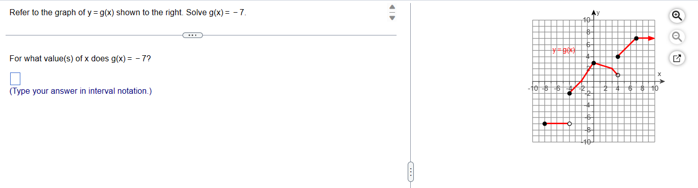 Solved Refer to the graph of y=g(x) shown to the right. | Chegg.com