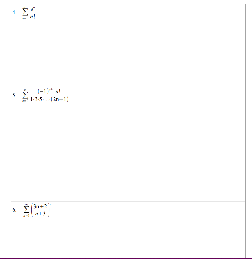 Solved alternating, ratio and root tests. please every step | Chegg.com