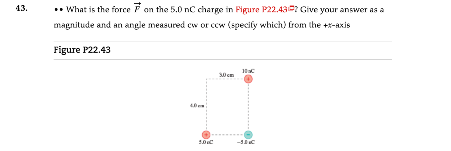 Solved magnitude and an angle measured cw or ccw (specify | Chegg.com