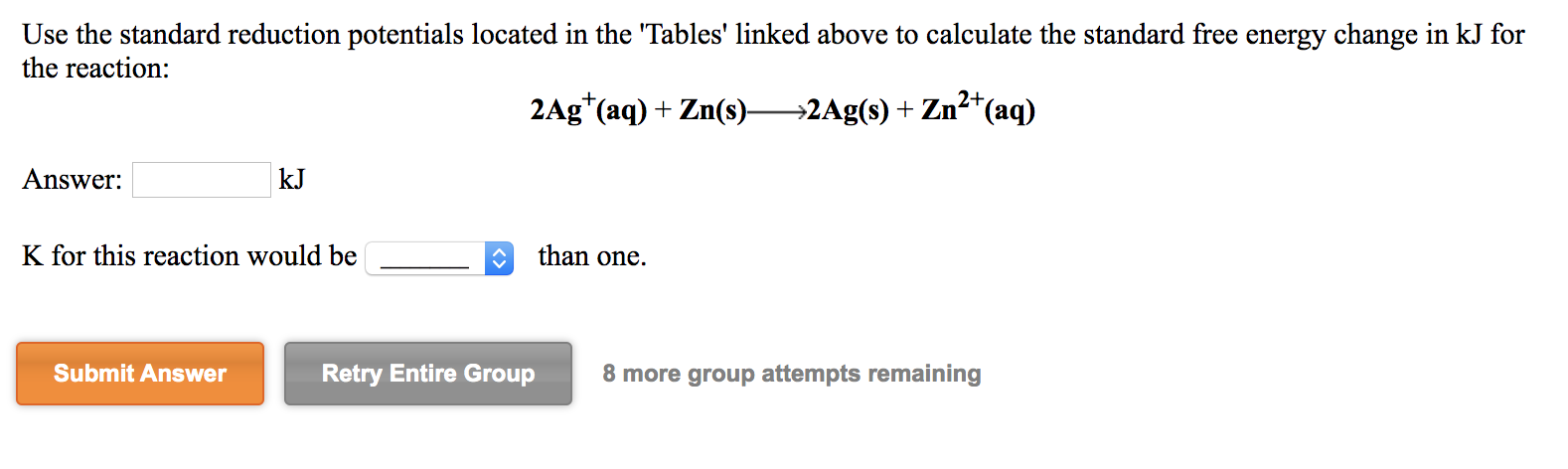Solved Use the standard reduction potentials located in the | Chegg.com