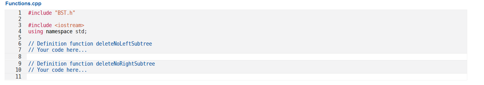 Solved Instructions The class BST creates binary search | Chegg.com