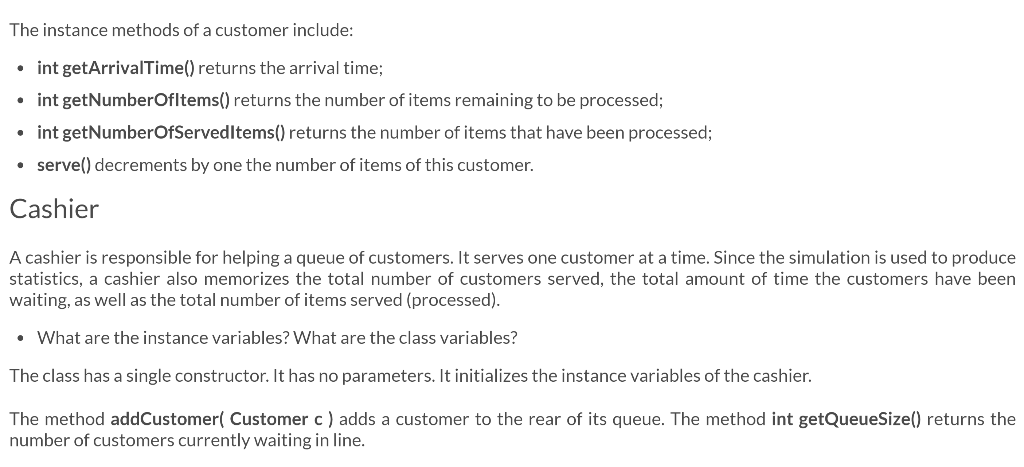 Solved Second Part Application Cashier Customer Queue 