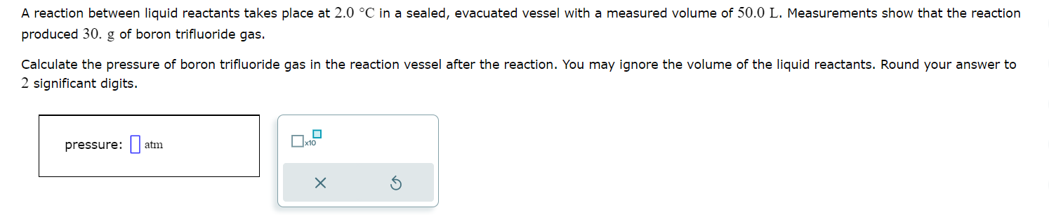 Solved A reaction between liquid reactants takes place at | Chegg.com